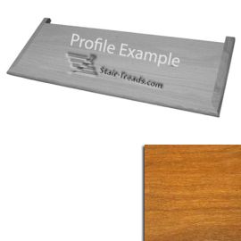 Double Return Cumaru Traditional Stair Tread