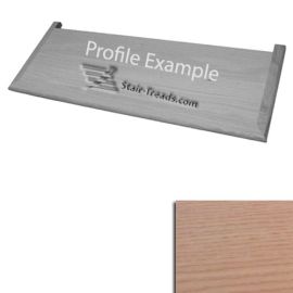 Double Return Red Oak Rift and Quartered Retro-Fit Stair Tread | Wood ...
